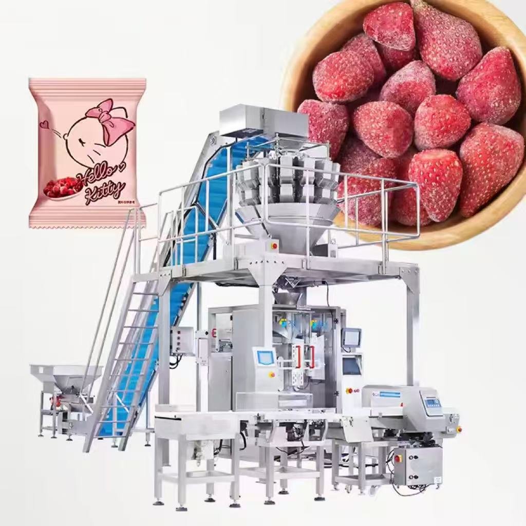 Automatic Weighing Filling Dried Blueberry Strawberry Frozen Fruits ...